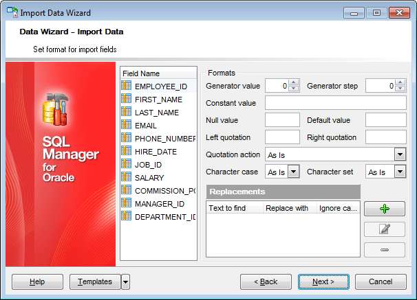 Online Documentation for SQL Manager for Oracle | SQLManager